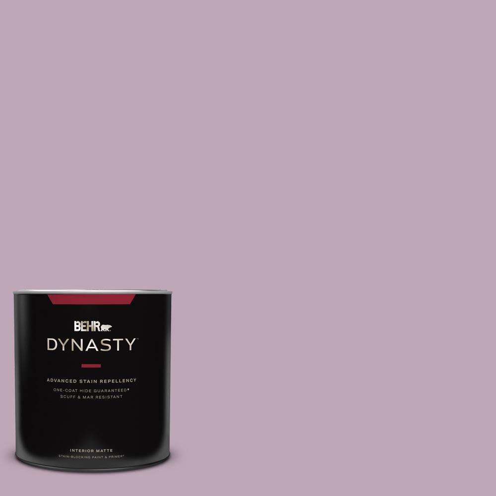 BEHR DYNASTY 1 qt. #680F-4 Soft Heather Matte Interior Stain-Blocking ...