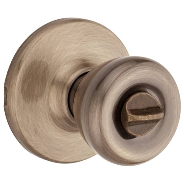 Premier Lock Solid Brass Privacy Bed/Bath Door Knob PR03 - The Home Depot
