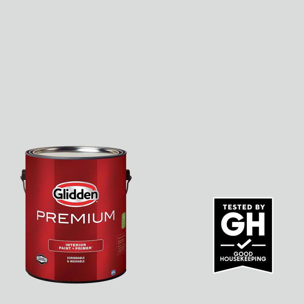 Glidden Premium 1 gal. #PPG1001-3 Thin Ice Eggshell Interior Latex ...