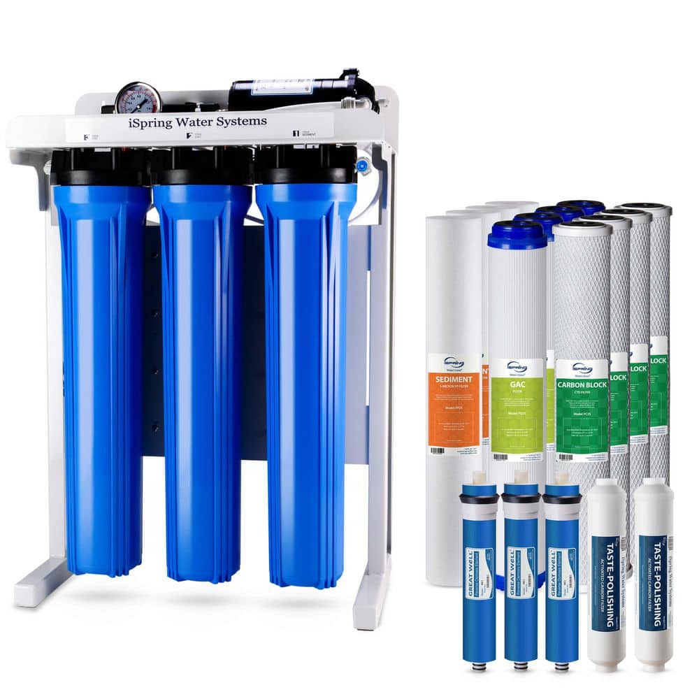 ISPRING Light Commercial Tankless Reverse Osmosis Water Filtration ...