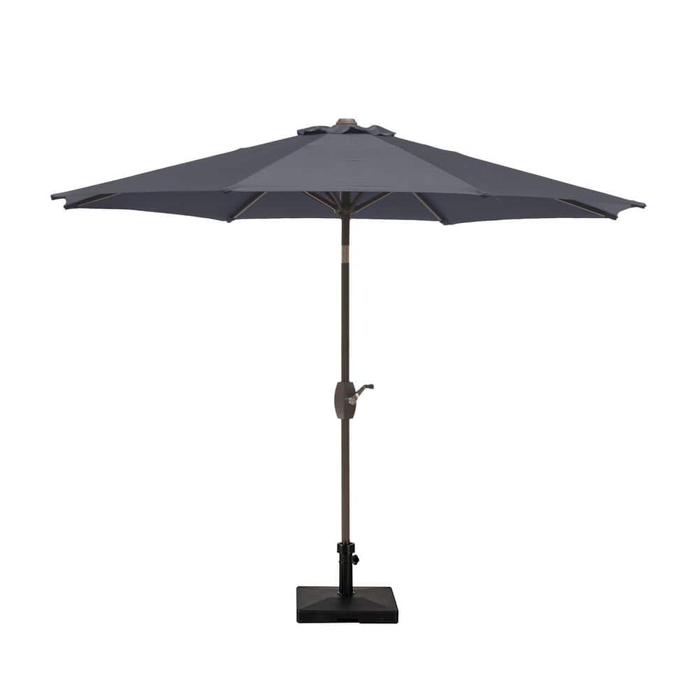 WESTIN OUTDOOR Kingston 9 ft. Market Outdoor Umbrella in Gray with 50 ...