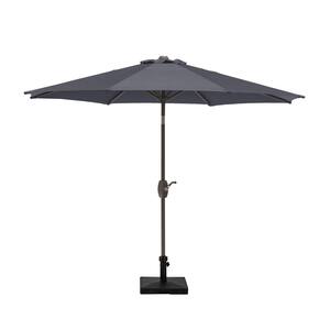 WESTIN OUTDOOR Kingston 9 ft. Market Outdoor Umbrella in Navy Blue with ...