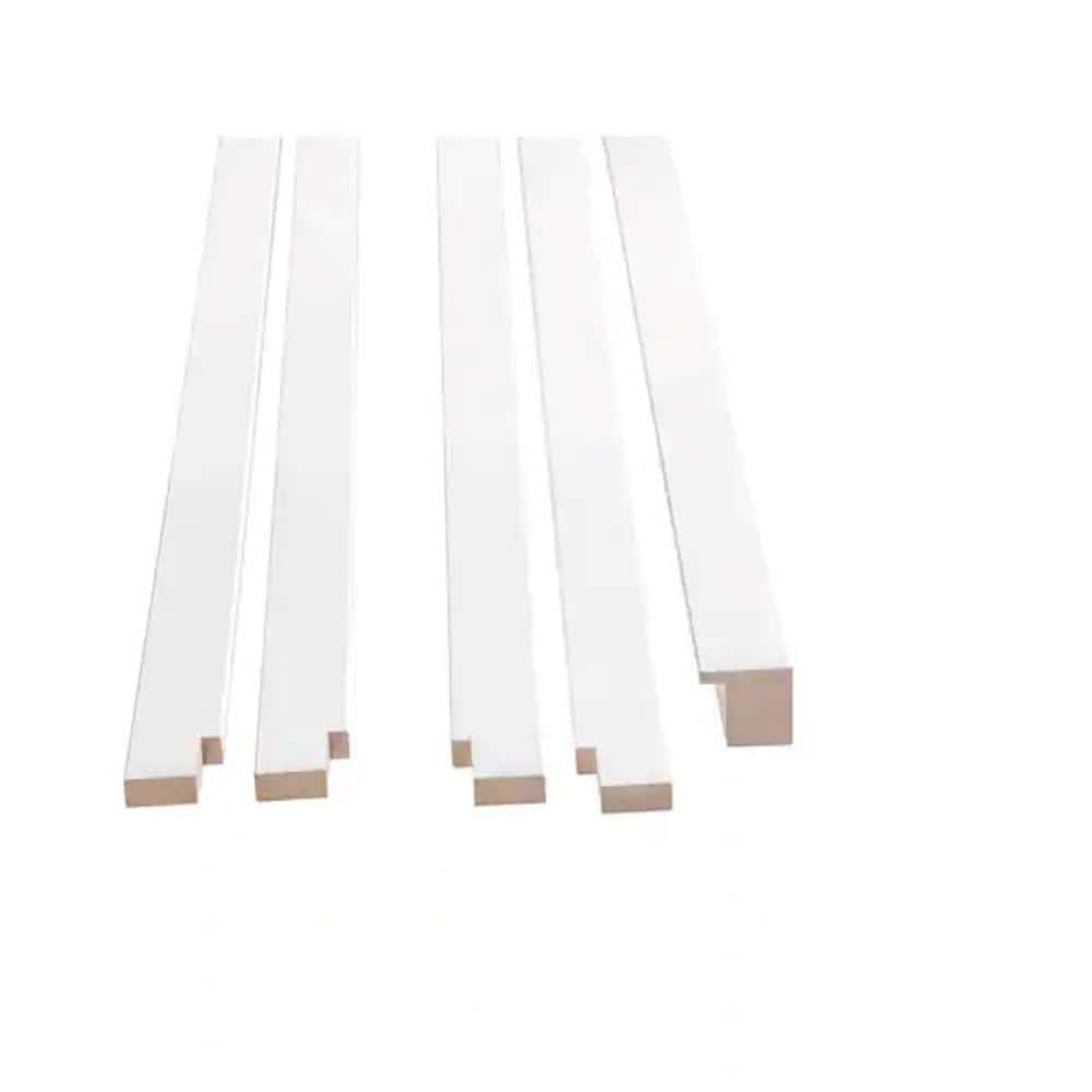 ARK DESIGN 24- 36 in. x 80 in. White Finished MDF Pocket Door Frame ...