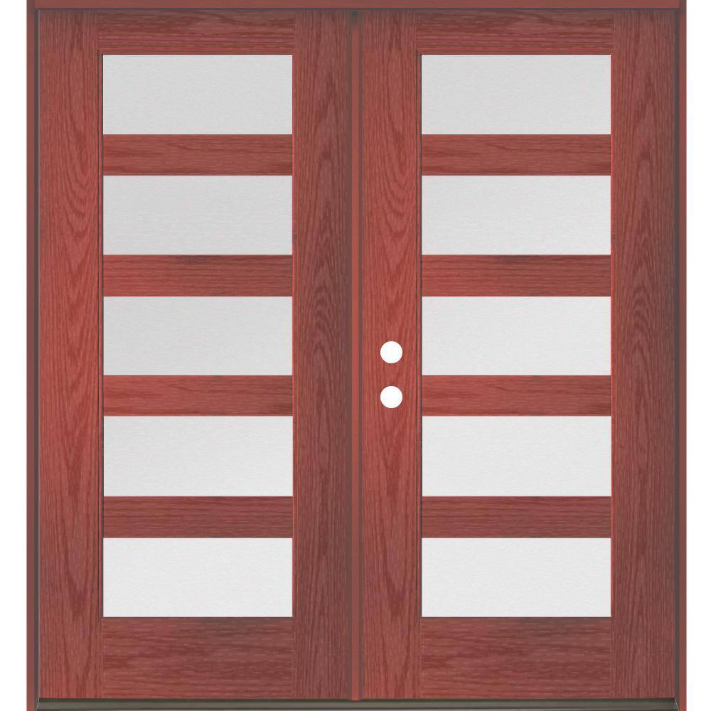 Krosswood Doors ASCEND Modern 72 in. x 79 in. 5-Lite Right-Active ...