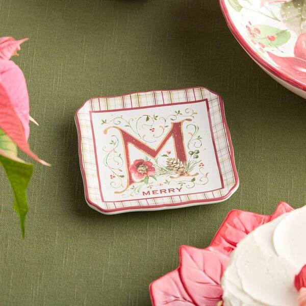 Certified International Winter Blooms Assorted Colors Ceramic 6 in ...