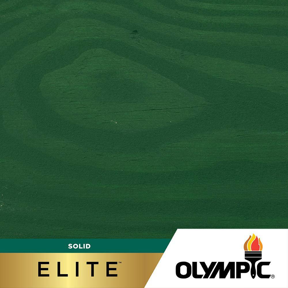 Olympic Elite 8 oz. SC-1033 Forest Solid Advanced Exterior Stain and Sealer in One OLYESC-1033 ...