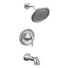 MOEN Belfield Single-Handle 1-Spray Posi-Temp Tub and Shower Faucet Trim Kit in Chrome (Valve ...