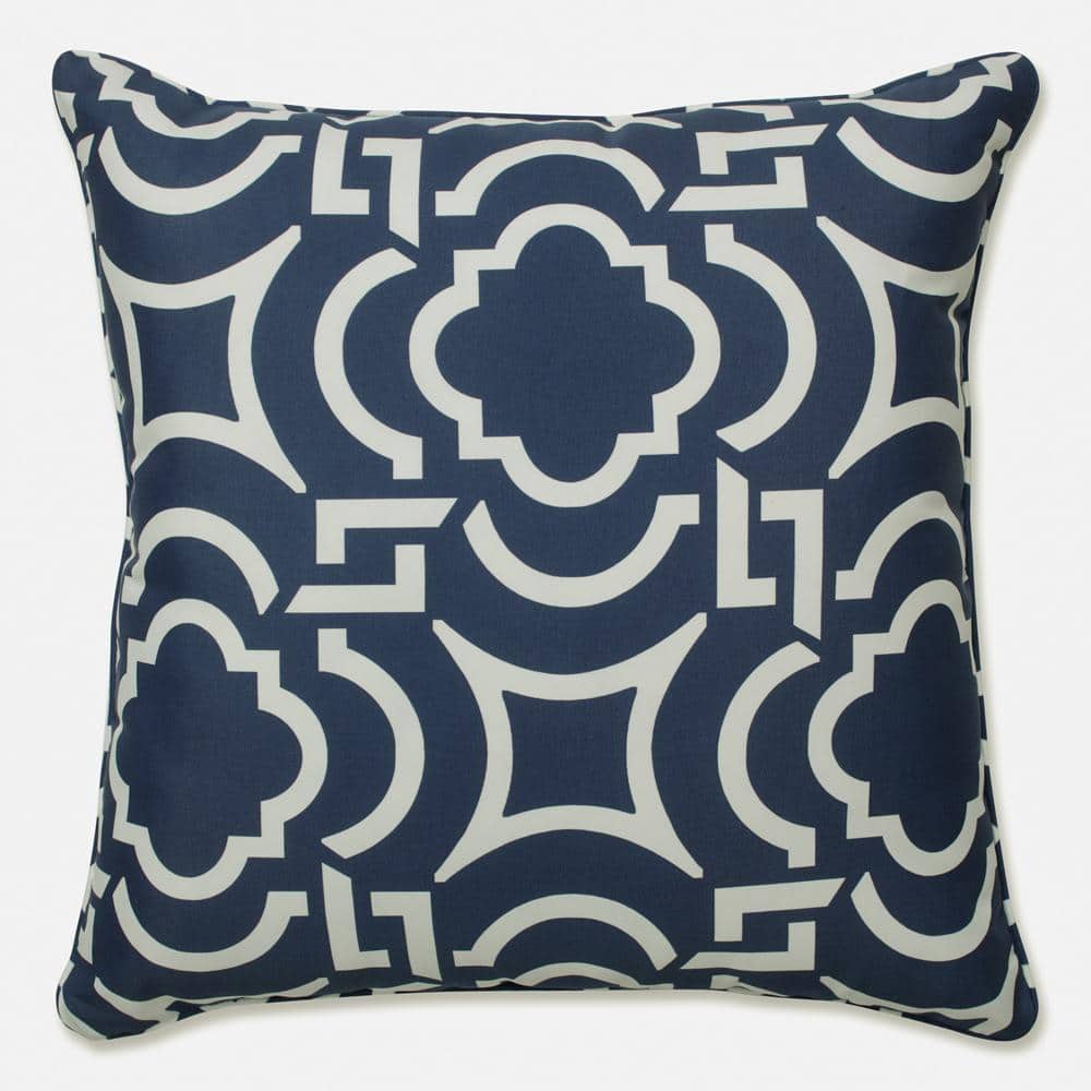 Pillow Perfect Blue Square Outdoor Square Throw Pillow 598826 - The ...