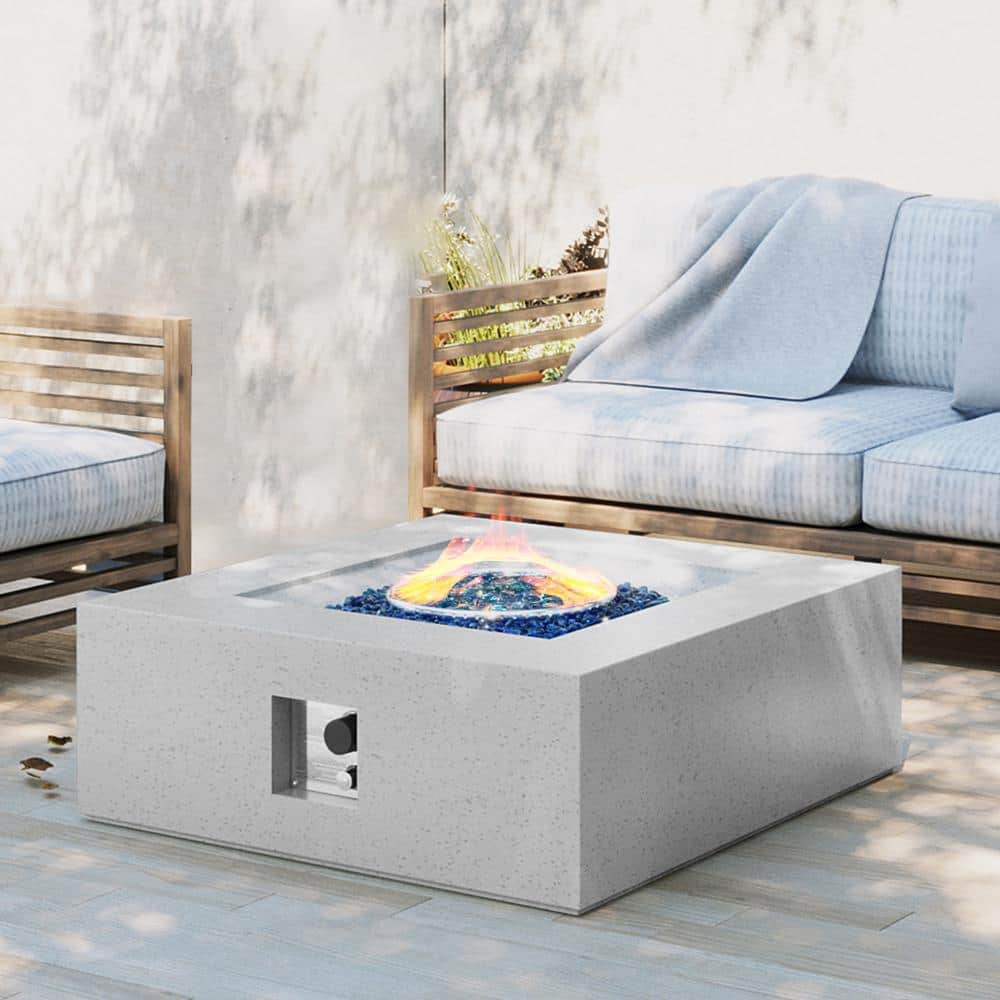 Have a question about PATIO WATCHER 35 in. Square Terrazzo Outdoor Fire ...