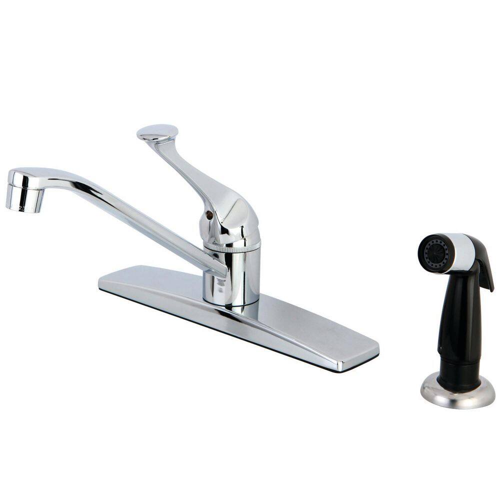 Kingston Brass Columbia Single-Handle Deck Mount Centerset Kitchen ...