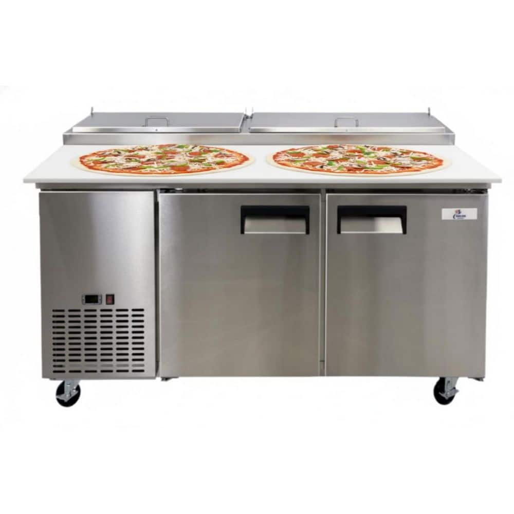 Cooler Depot 70.9 in. 17 cu. ft. Commercial Pizza Prep Station ...
