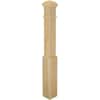 EVERMARK Stair Parts 4092 55 in. x 6-1/4 in. Unfinished Poplar Fluted ...
