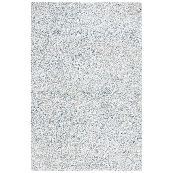 SAFAVIEH Berber 6 ft. x 9 ft. Ivory/Sage Abstract Speckled Area Rug ...