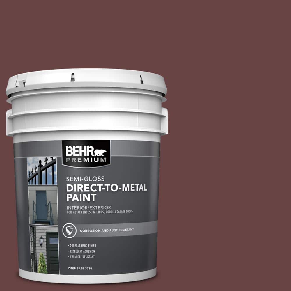 BEHR PREMIUM 5 gal. #MQ1-14 Twinberry Semi-Gloss Direct to Metal ...