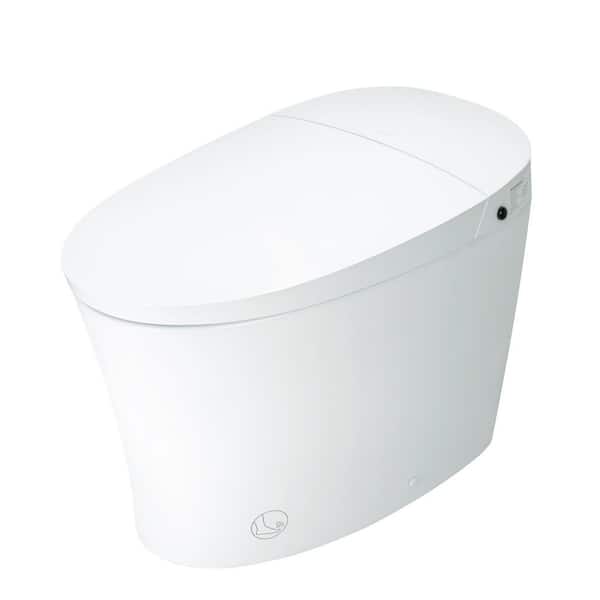 WOODBRIDGE Elongated ADA Smart Bidet Toilet 1.28 GPF in White with Auto ...