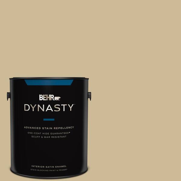 BEHR DYNASTY 1 gal. #MQ2-22 Hayloft One-Coat Hide Satin Enamel Interior ...