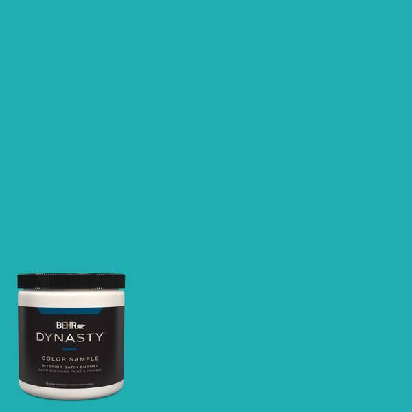 BEHR DYNASTY 8 oz. #HDC-SP16-06 Larkspur Blue Satin Enamel Stain ...
