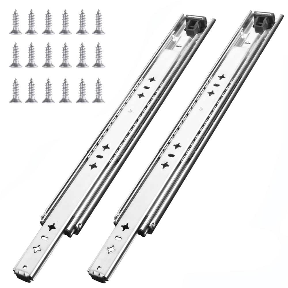 Numhew 1 Pair 34 in. Heavy Duty Drawer Slides with Screws, Ball Bearing ...