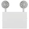 Sunlite 14 in. Integrated LED 2-Light White ETL Listed Emergency Light ...