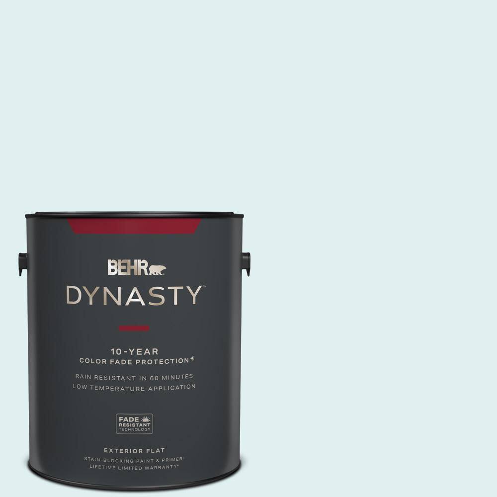 BEHR DYNASTY 1 gal. #M480-1 Helium Flat Exterior Stain-Blocking Paint ...