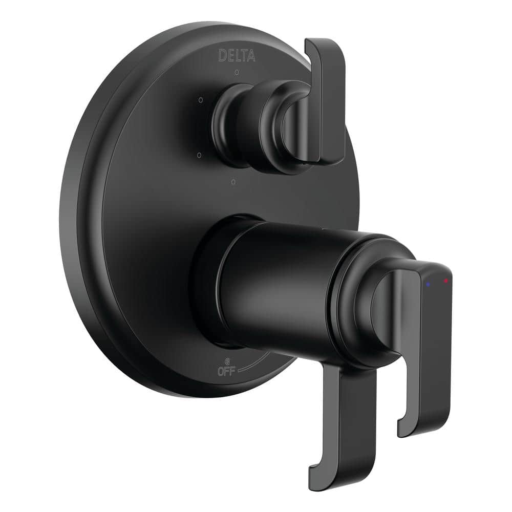 Delta Tetra TempAssure 2-Handle Wall-Mount Valve Trim Kit 6-Setting Int ...
