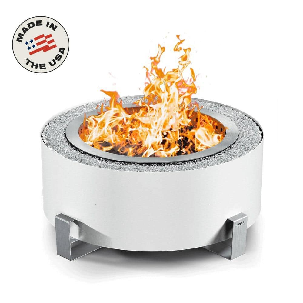 Breeo Luxeve Smokeless Stainless Steel Outdoor Fire Pit - White River ...