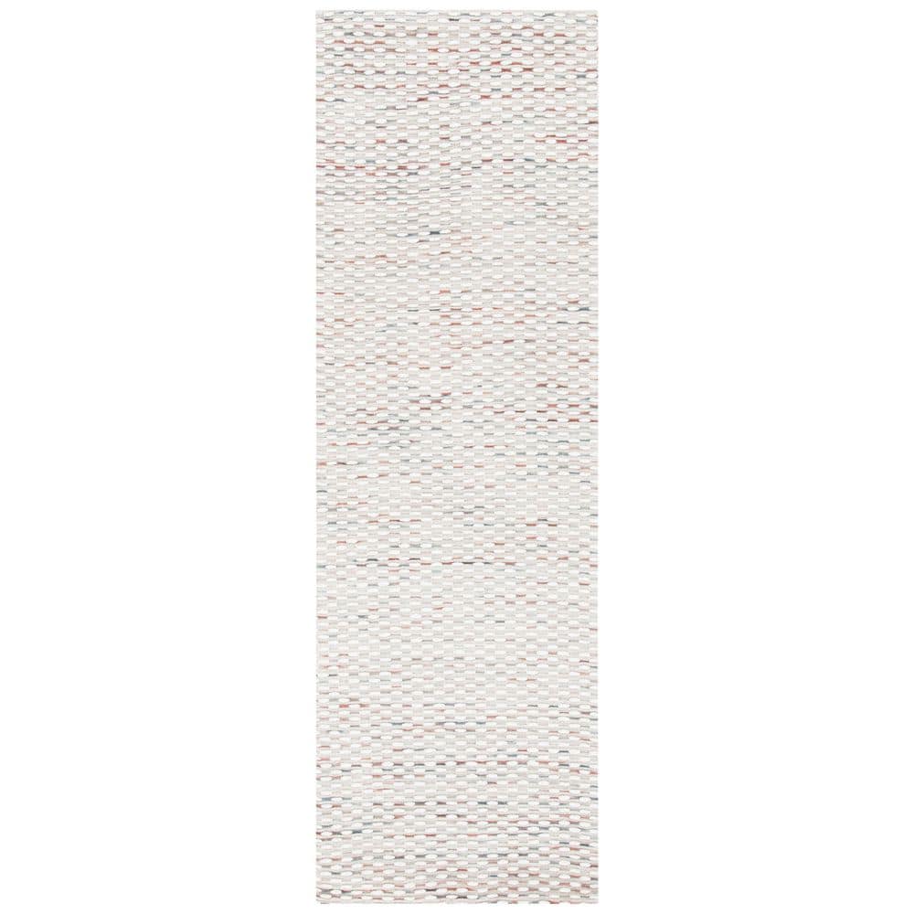 SAFAVIEH Marbella Beige/Rust 2 ft. x 8 ft. Striped Solid Color Runner ...