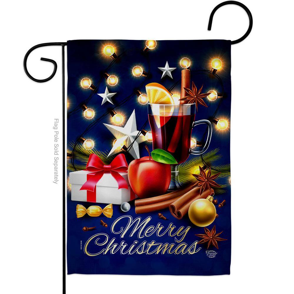 Ornament Collection 13 in. x 18.5 in. Christmas Wishes Garden Flag ...