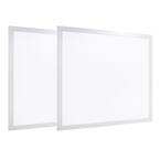 Metalux 2 ft. x 4 ft. White Integrated LED Flat Panel Troffer Light ...