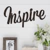 Lavish Home "Inspire" Metal Cutout Sign HW0200051 - The Home Depot