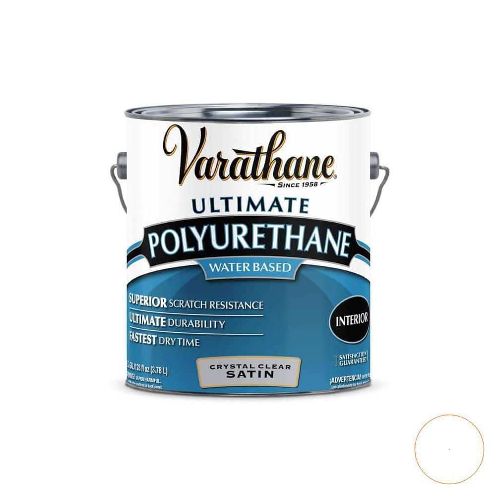 Varathane 1 Gal. Clear Satin Water-Based Interior Polyurethane (2-Count ...