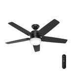 Hunter Cavera II 52 in. Indoor Matte Black Wifi-Enabled Smart Ceiling ...