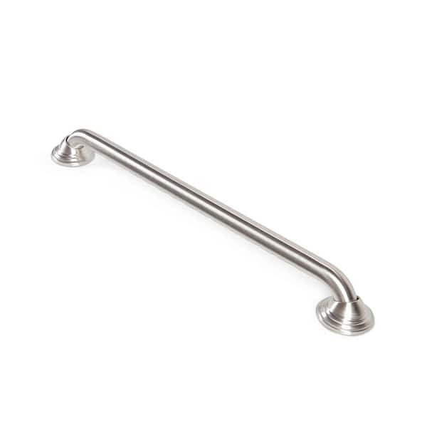 SEACHROME 16 in. Stud-to-Stud ADA Finger Grip Grab Bar with Curl Grip ...