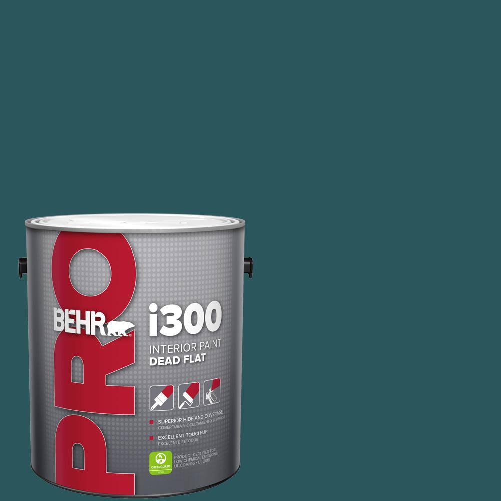 BEHR PRO 1 gal. #MQ6-01 Ocean Abyss Dead Flat Interior Paint PR31301 ...