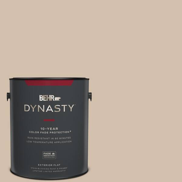 BEHR DYNASTY 1 gal. #700C-3 Pecan Sandie Flat Exterior Stain-Blocking ...