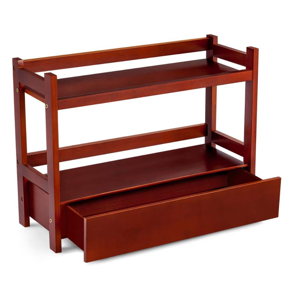 Sorbus 2-Tier Bamboo Shelving Unit (6.5"L x 17"W x 12.6"H) Countertop ...