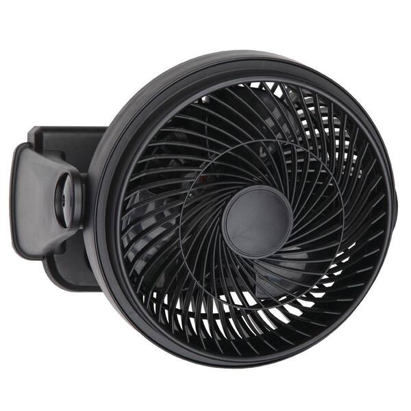 Hampton Bay 9 in. 3 Speed Personal Desk High Velocity Table Fan in ...