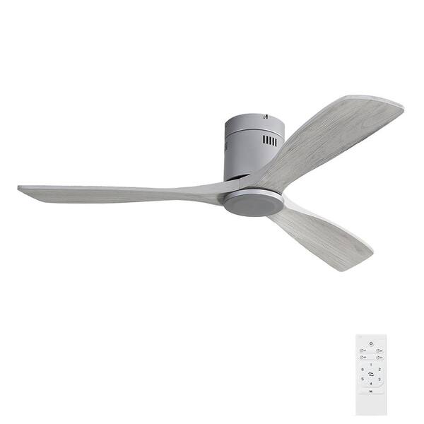MODERN HABITAT Turboflow Blade Span 52 in. Indoor Oak Modern Ceiling ...