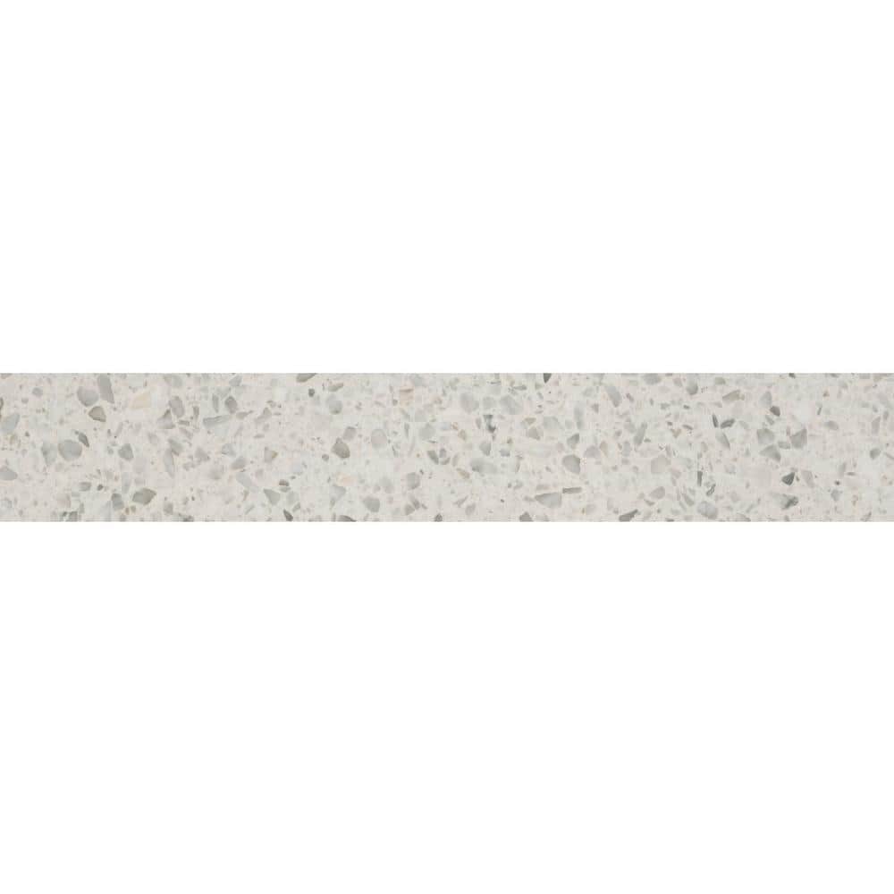 EMSER TILE Terazio Bianco 2.56 in. x 23.62 in. Matte Porcelain Single ...