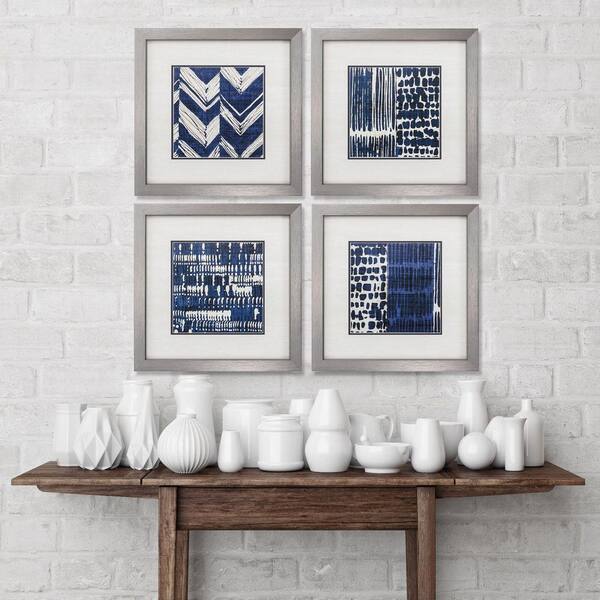 Paragon 4 Piece Framed Giclee Abstract Art Print 21 in. x 21 in. 46090 ...