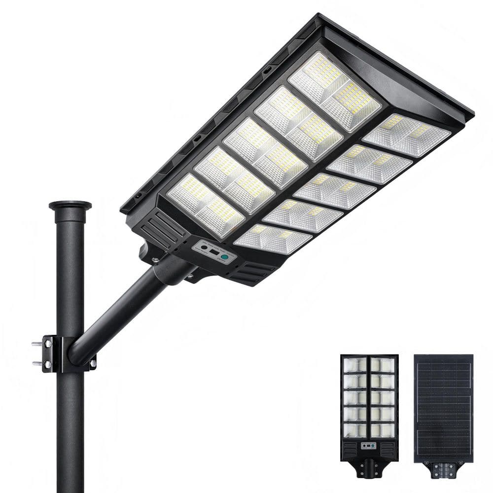 JAZAVA 350-Watt Equivalent 300000 Lumens Floodlight 240° Black Motion ...