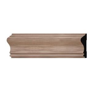 Ornamental Mouldings 1623 7/16 in. x 3/4 in. x 6 in. Hardwood White ...