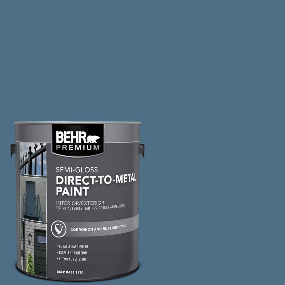 BEHR PREMIUM 1 gal. #S500-6 Shipyard Semi-Gloss Direct to Metal ...