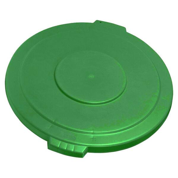 Carlisle Bronco 20 Gal. Green Round Trash Can Lid (6-Pack) 34102109