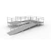 EZ-ACCESS PATHWAY 20 ft. U-Shaped Aluminum Wheelchair Ramp Kit with ...