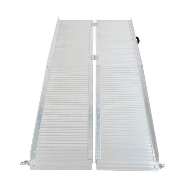 Karl home 6 ft. Aluminum Portable Multi Folding Wheelchair Scooter Ramp ...