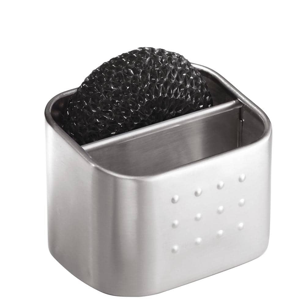 iDesign Dual Sponge Holder Stainless Steel 66079 - The Home Depot
