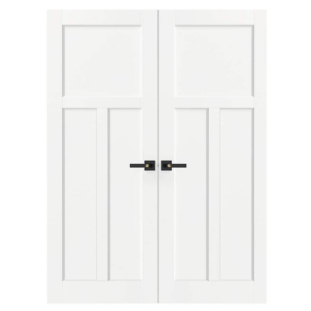 TENONER 60 in. x 80 in. MDF, Composite, Pre-assembled Panel, Primed ...