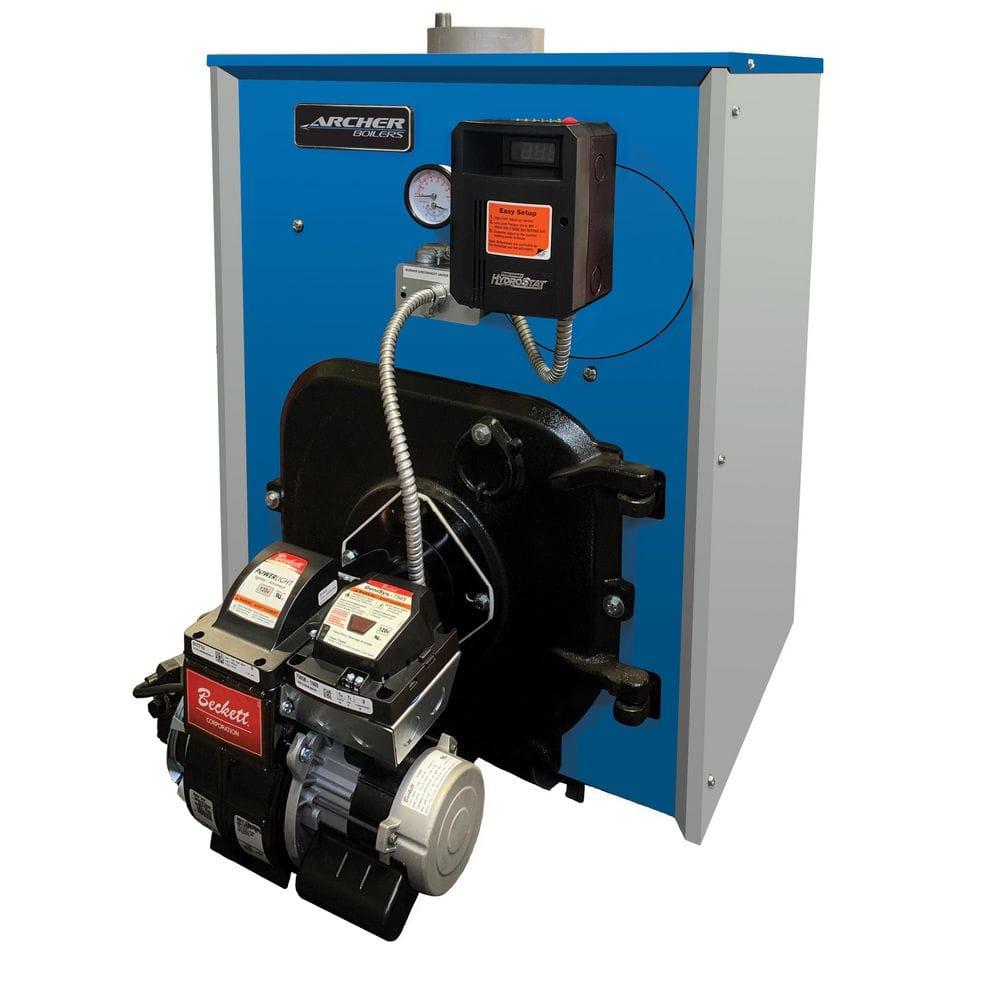ARCHER Trooper 86% AFUE 5-Section Heating Oil Water Boiler with 266,000 ...