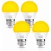 YANSUN 25-Watt Equivalent Yellow-Colored Spiral E26 G45 Non-Dimmable ...